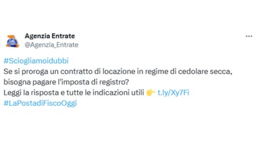 Locazione, in caso di proroga del contratto si paga l'imposta di ... Locazione, in caso di proroga del contratto si paga l'imposta di ...